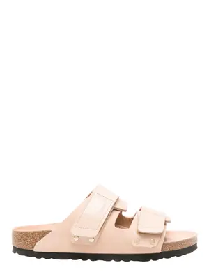 BIRKENSTOCK Uji Leather Slides - Neutrals
