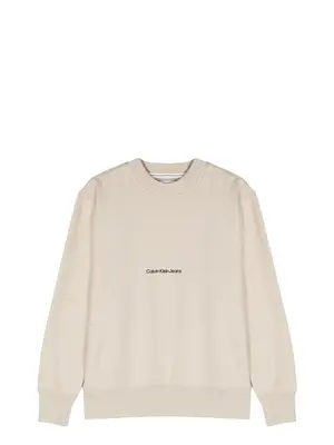CALVIN KLEIN Relaxed Embroidered-logo Sweatshirt