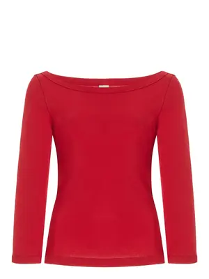 FLORE FLORE Steffi Organic Cotton Top Red