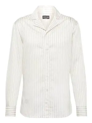 Giorgio Armani Lyocell-blend Shirt - White