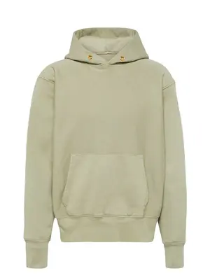 LES TIEN Cotton Jersey Hoodie - Green