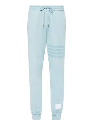 Thom Browne 4-bar Cotton Jersey Sweatpants - Blue