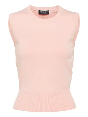 Dolce & Gabbana Knitted Tank Top - Pink
