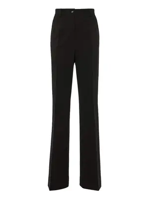 Dolce & Gabbana Milano High-rise Flared Pants - Black