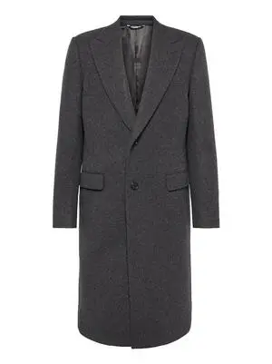 Dolce & Gabbana Wool-blend Overcoat - Grey