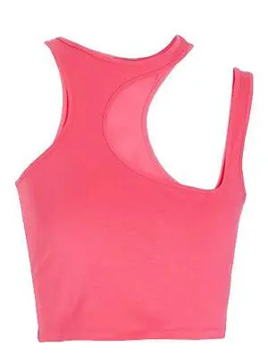 8 BY YOOX Jersey Cut-out Crop Top - Magenta