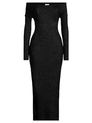 Khaite Virgin Wool Blend Midi Dress - Black