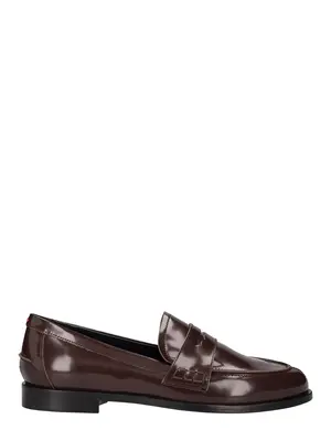 aeydĒ-Aeyde 15mm Oscar Polido Leather Loafers