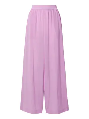 JOSEPH Hulin Silk Crepe De Chine Wide-leg Pants - Pink