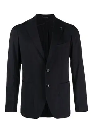 Tagliatore Virgin Wool-blend Blazer - Blue