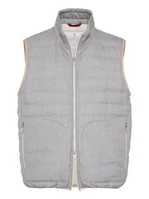 BRUNELLO CUCINELLI Virgin-wool Padded Gilet