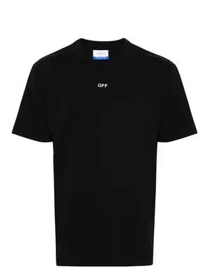 Off-White Logo-print Cotton T-shirt Black