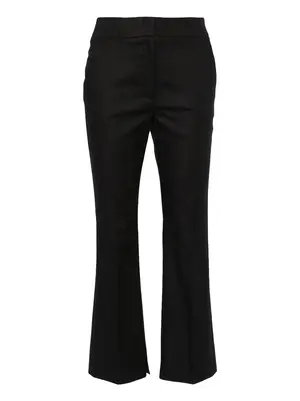 Peserico Mid-rise Tailored Trousers - Black
