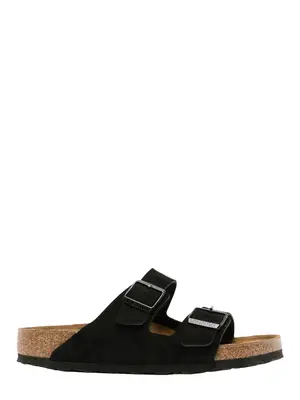 BIRKENSTOCK Arizona Suede Sandals - Black