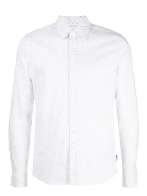 Michael Kors Logo-print Poplin Shirt - White