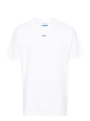 Off-White Logo-print Cotton T-shirt - White