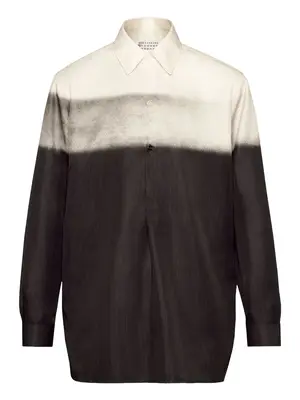 MAISON MARGIELA Trompe L'oeil Pinstripe Shirt - Neutrals