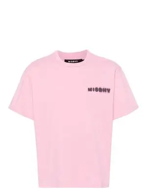 MISBHV Logo-print Cotton T-shirt - Pink