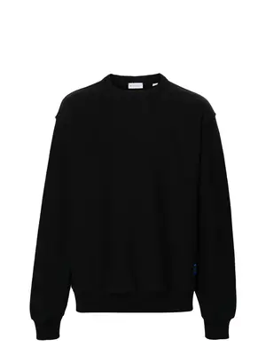 Burberry Ekd-patch Cotton Sweatshirt - Black