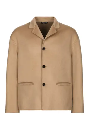 Dolce & Gabbana Single-breasted Cashmere Jacket - Neutrals