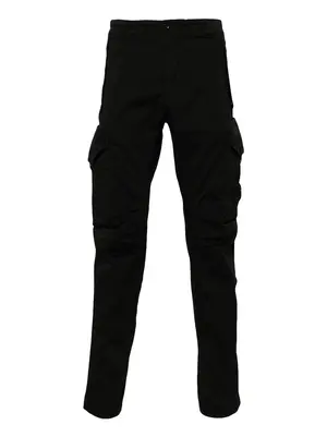 C.P. COMPANY C.P. Company Logo-Appliqué Cargo Trousers Black