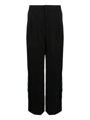 Ahluwalia Panelled Straight-leg Trousers - Black