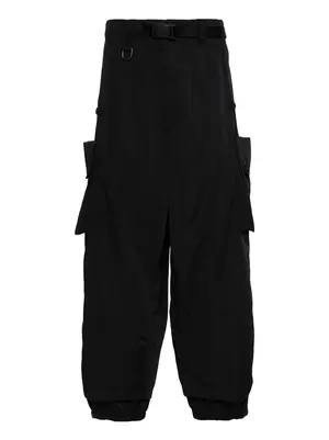 Y3 Twill Weave Cargo Trousers - Black