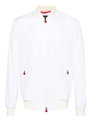 Kiton Zipped Bomber Jacket - White