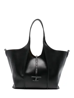 TOD'S T Timeless Medium Tote Bag - Black