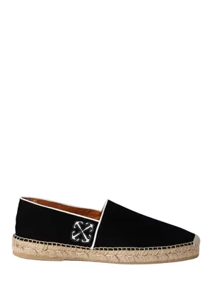 Off-White Arrow-embroidered Espadrilles - Black