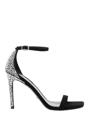 STUART WEITZMAN Nudistcurve Royale 100mm Sandals - Black