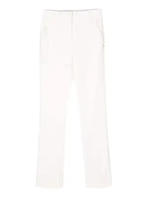 Sportmax Pontida Straight-leg Tailored Trousers - White