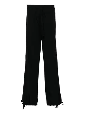 MSGM Straight-leg Cargo Trousers - Black