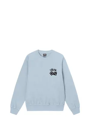StÜssy Dice Pigment Dyed Crew 'sky - Blue
