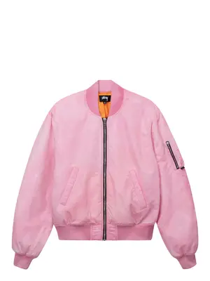 StÜssy Dyed Nylon Bomber - Pink