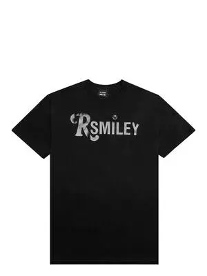 Raf Simons X Smiley Rsmiley Print Big Fit T-shirt - Black