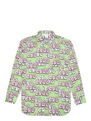 Comme Des Garçons X Kaws Printed Shirt - White