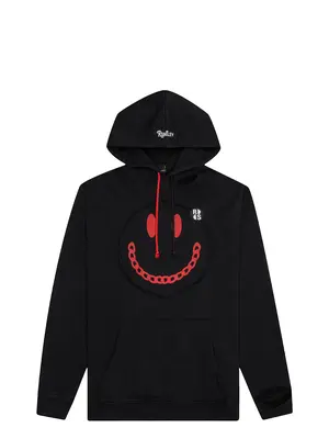 Raf Simons Destroy Washed Print Hoodie - Black