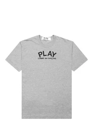 Play Comme Des Garcon Small Text T-shirt - Grey