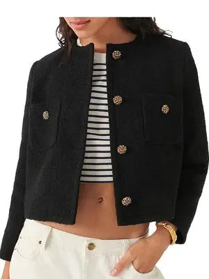 Ba&sh Meredith Cropped Jacket - Black