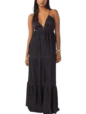 Ba&sh Wasta Tiered Maxi Dress - Black