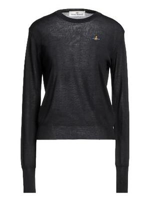 VIVIENNE WESTWOOD Wool Silk Crewneck Sweater - Black