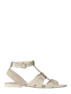 LIU •JO Ankle Strap Sandals - White
