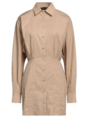 Federica Tosi Mini Shirt Dress - Beige