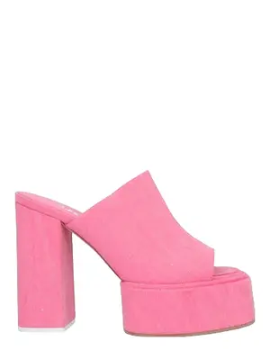 3JUIN Denim Slide Sandals - Pink