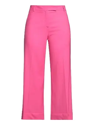 QL2  QUELLEDUE Flared Virgin Wool Blend Trousers - Pink