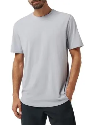 Travis Mathew Cloud Crewneck T-shirt - Heather Sleet