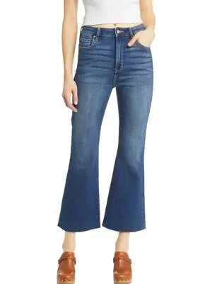 HIDDEN JEANS Happi High-rise Flare Jeans - Dark Wash