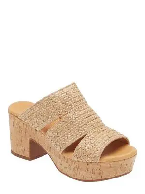 CHOCOLAT BLU Gusto Platform Sandal - Natural Raffia