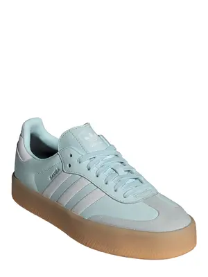 Adidas Sambae Platform Sneakers Almost Blue/ White/ Silver